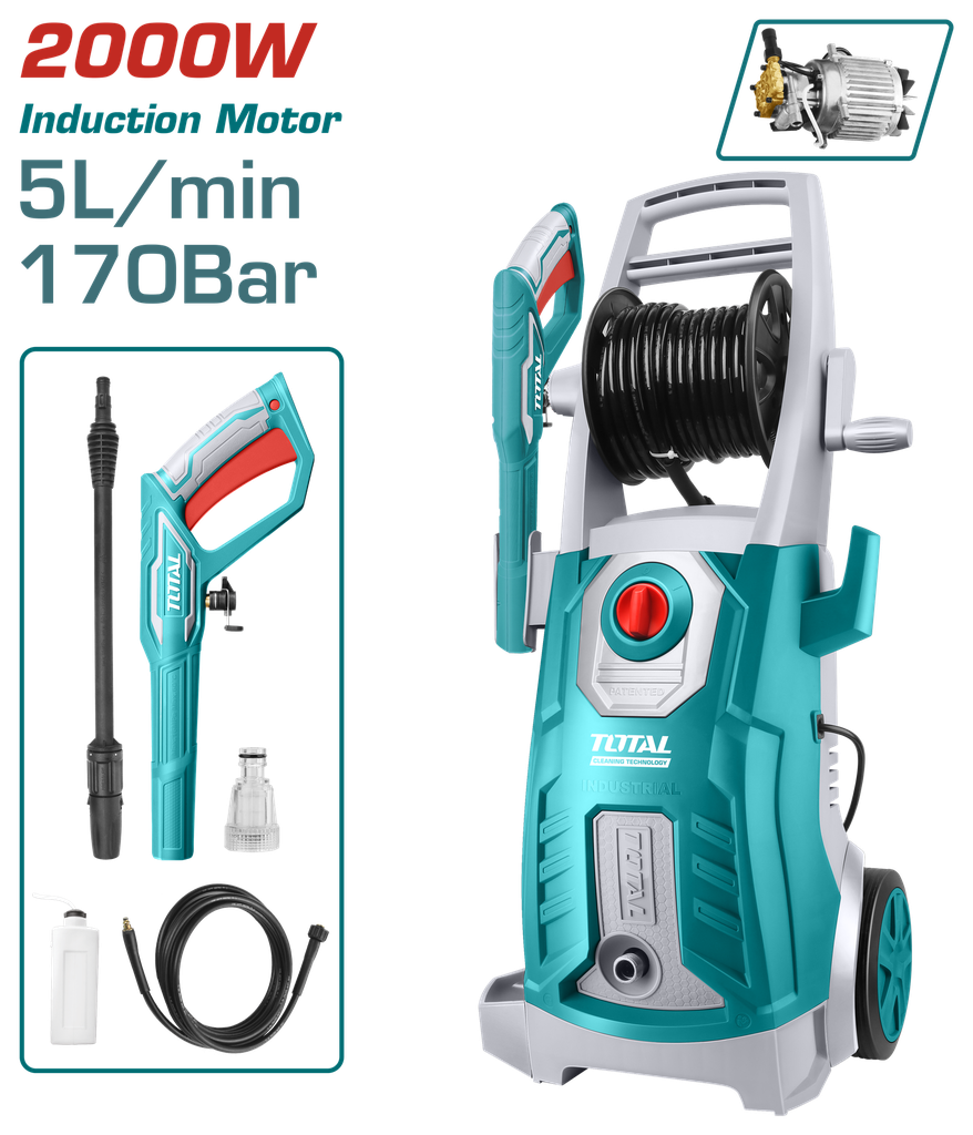 HIDROLAVADORA 2000W 2465PSI 120V INDUSTRIAL SUPER TOTAL (UTGT11246) | Distribuciones Hoyostools SAS